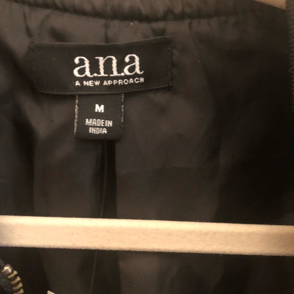 a.n.a | Jackets & Coats | Ana Rose Embroidered Velvet Bomber Jacket ...